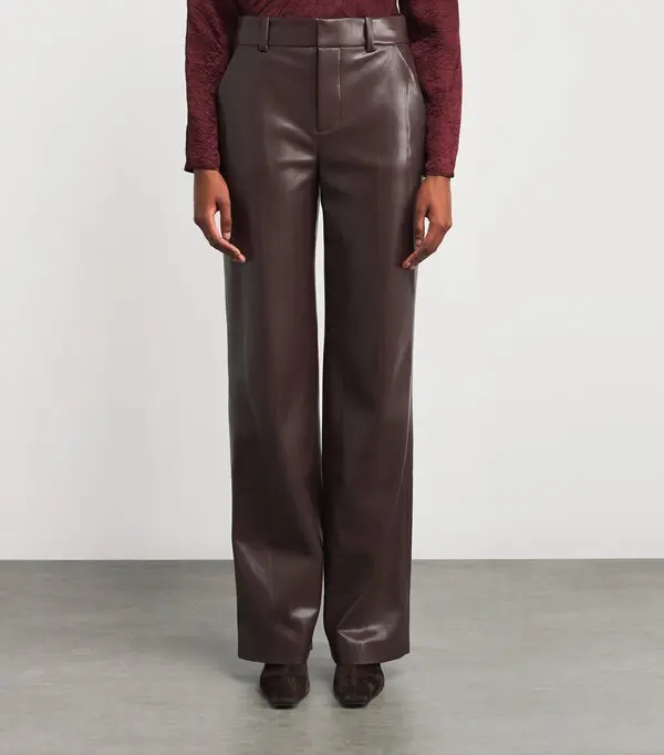 Alice + Olivia Vegan Leather Alexander Trousers