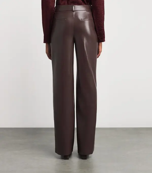 Alice + Olivia Vegan Leather Alexander Trousers