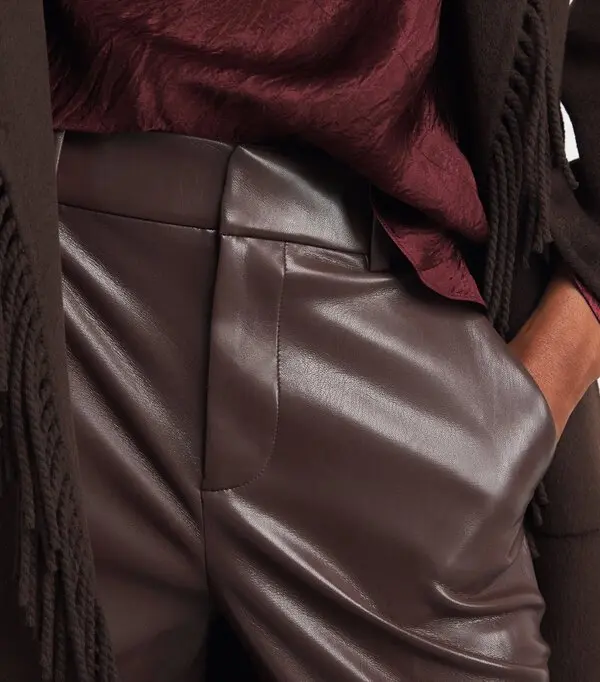 Alice + Olivia Vegan Leather Alexander Trousers