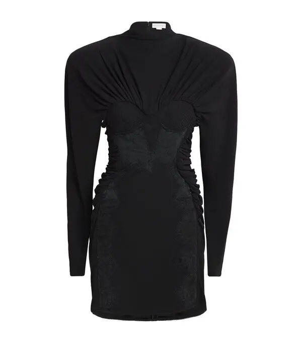 Stella Mccartney Lace-Detail Mini Dress In Black - 31% Off | Editorialist