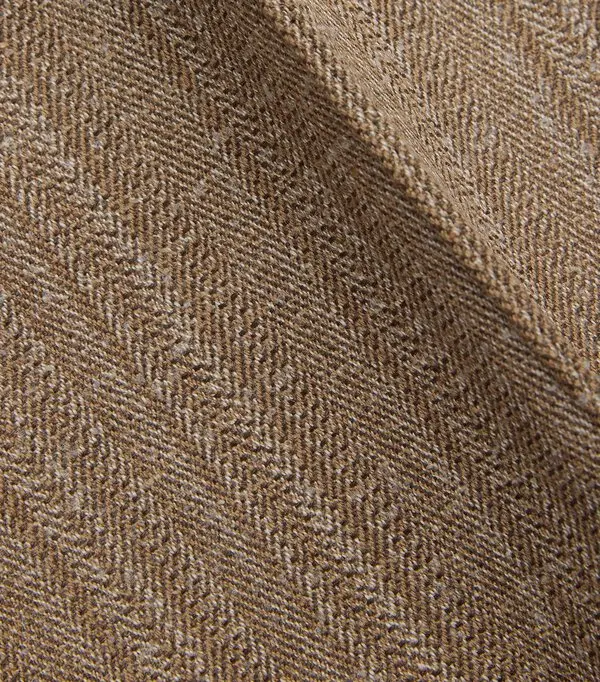 AMI Paris Wool-blend Wide-leg Trousers - Brown