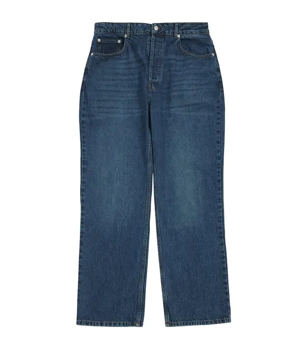 Officine Générale Straight-leg Vintage Wash Jeans