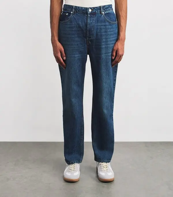 Officine Générale Straight-leg Vintage Wash Jeans