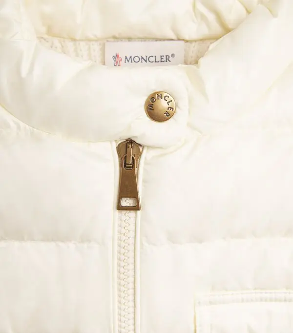 Moncler Down Padded Cardigan - White