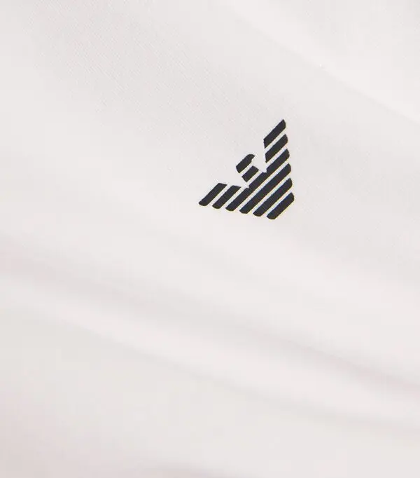 Emporio Armani Stretch-cotton Eagle Logo Crew-neck T-shirt