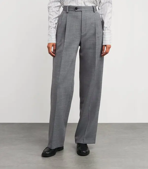 Sandro Wool-blend Straight Trousers