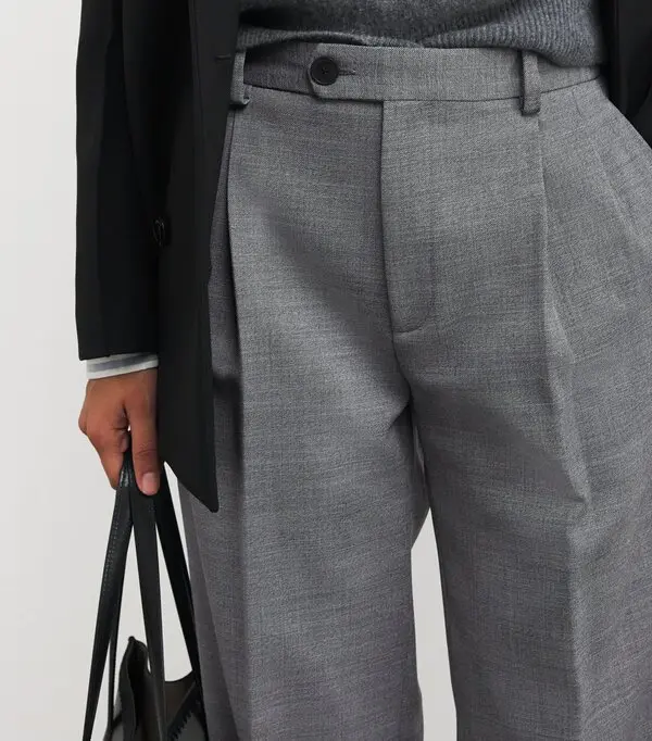 Sandro Wool-blend Straight Trousers