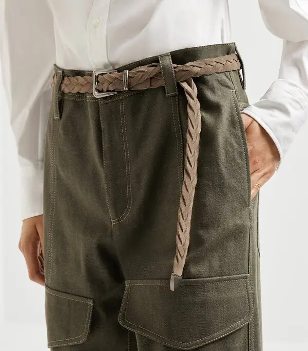 Brunello Cucinelli Braided Leather Belt - Brown