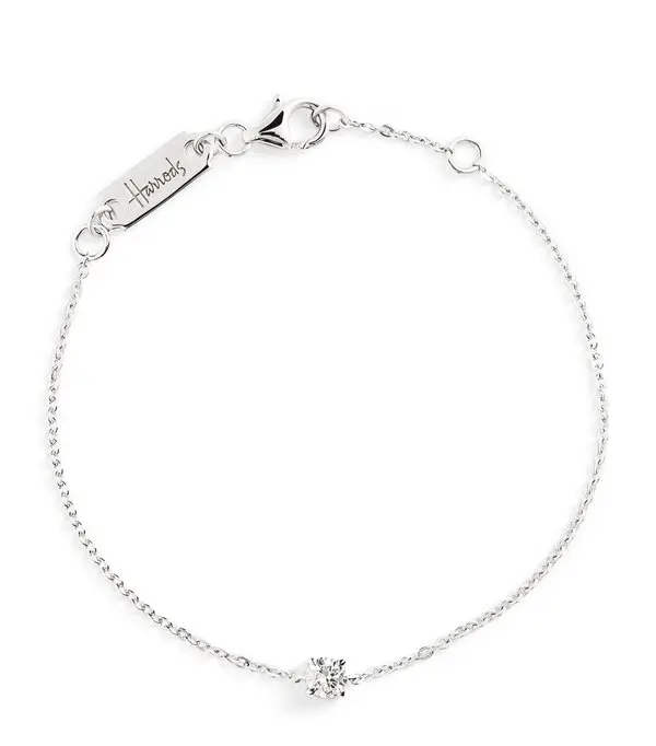 Harrods Fine Diamond Bracelet - White