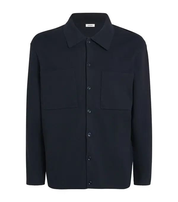 Sandro Spread-collar Cardigan - Blue