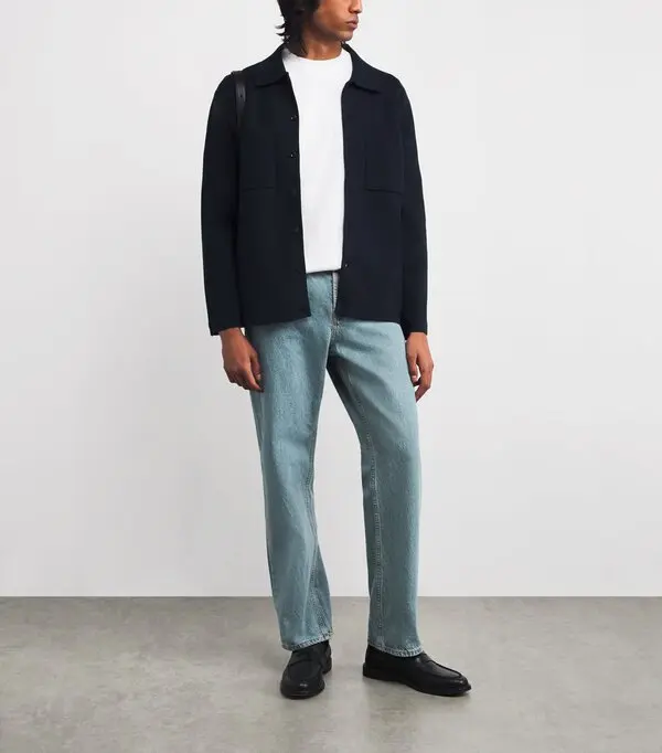 Sandro Spread-collar Cardigan - Blue