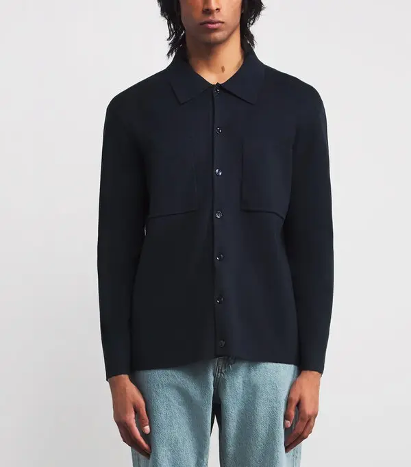 Sandro Spread-collar Cardigan - Blue