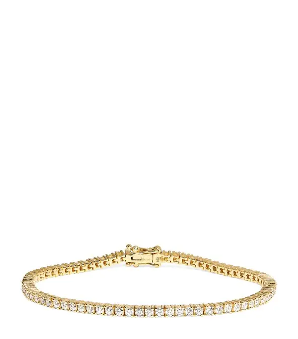 Harrods Diamond Tennis Bracelet - Gold