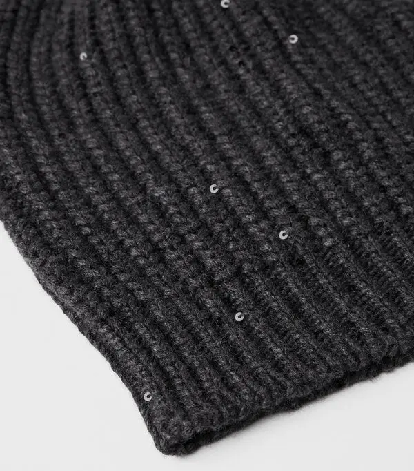Brunello Cucinelli Cashmere-silk Beanie - Black