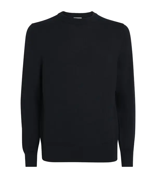 Sandro Wool Crew-neck Sweatshirt - Blue