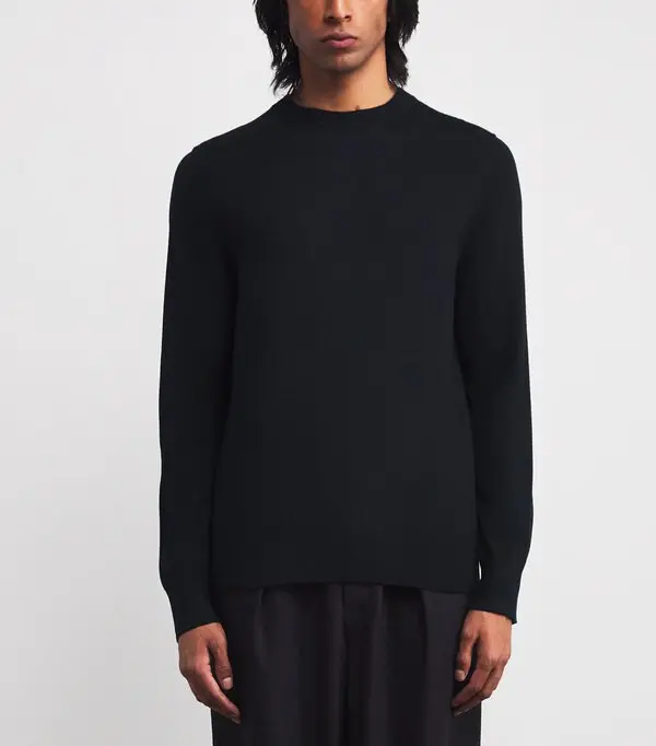Sandro Wool Crew-neck Sweatshirt - Blue