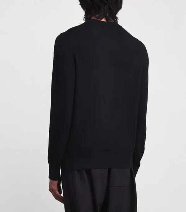 Sandro Wool Crew-neck Sweatshirt - Blue