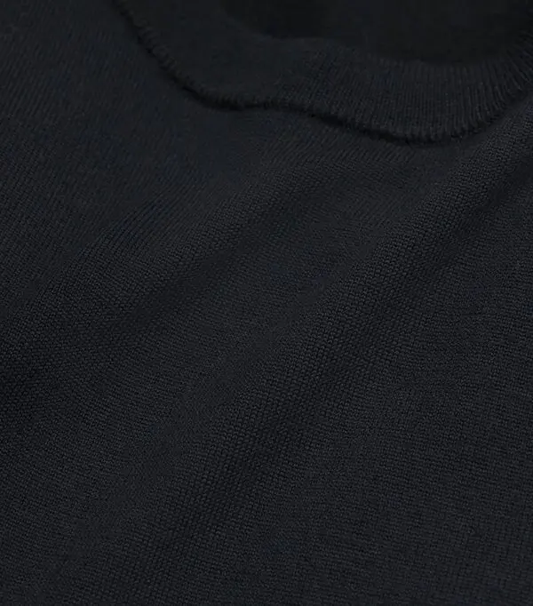 Sandro Wool Crew-neck Sweatshirt - Blue