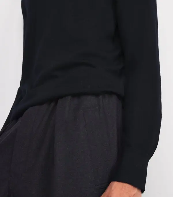 Sandro Wool Crew-neck Sweatshirt - Blue