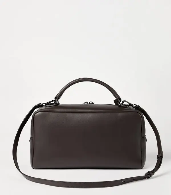 Brunello Cucinelli Leather Explorer Boston Top-handle Bag - Brown