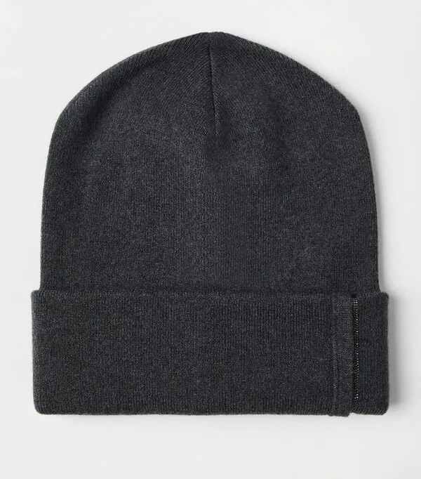 Brunello Cucinelli Cashmere Ribbed Beanie