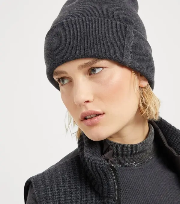 Brunello Cucinelli Cashmere Ribbed Beanie