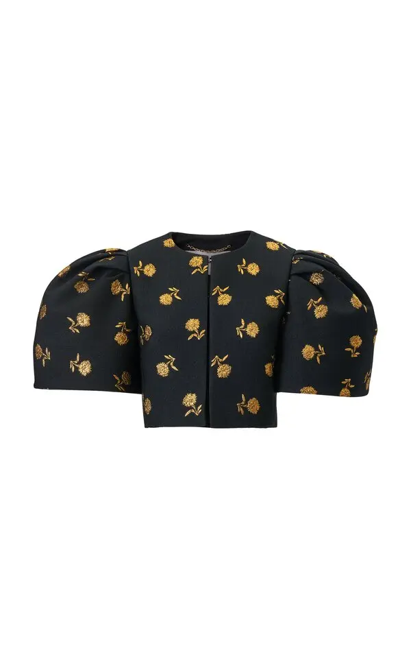 Carolina Herrera Puff-sleeve Jacket - Black