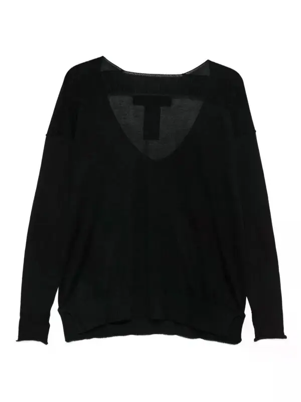 Isabel Benenato V-neck Long Sleeve Sweater
