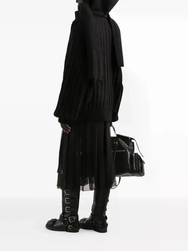 Dolce & Gabbana Pleated Zip-detailed Skirt