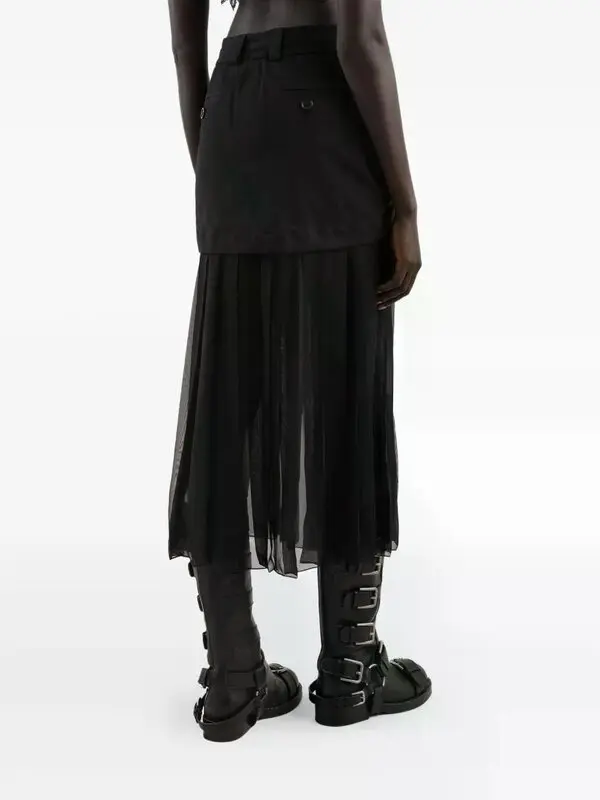 Dolce & Gabbana Pleated Zip-detailed Skirt