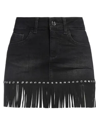 Liu Jo Pencil Denim Mini Skirt - Black