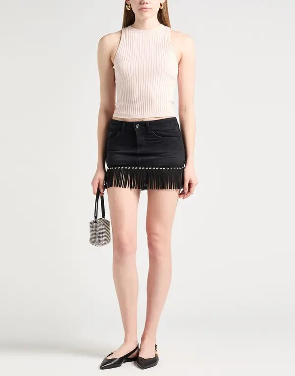 Liu Jo Pencil Denim Mini Skirt - Black
