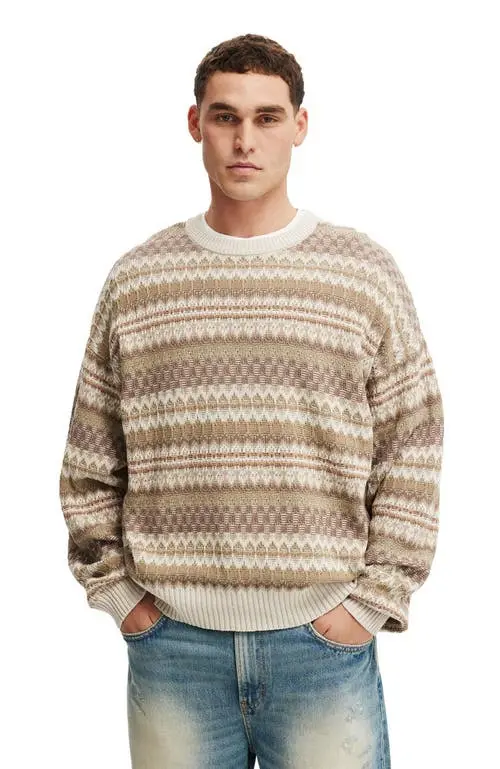 COTTON ON Garage Knit - Stone Pattern