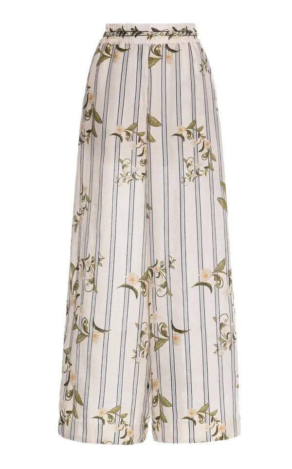 Agua Bendita Tota Valle Linen Trousers - Print