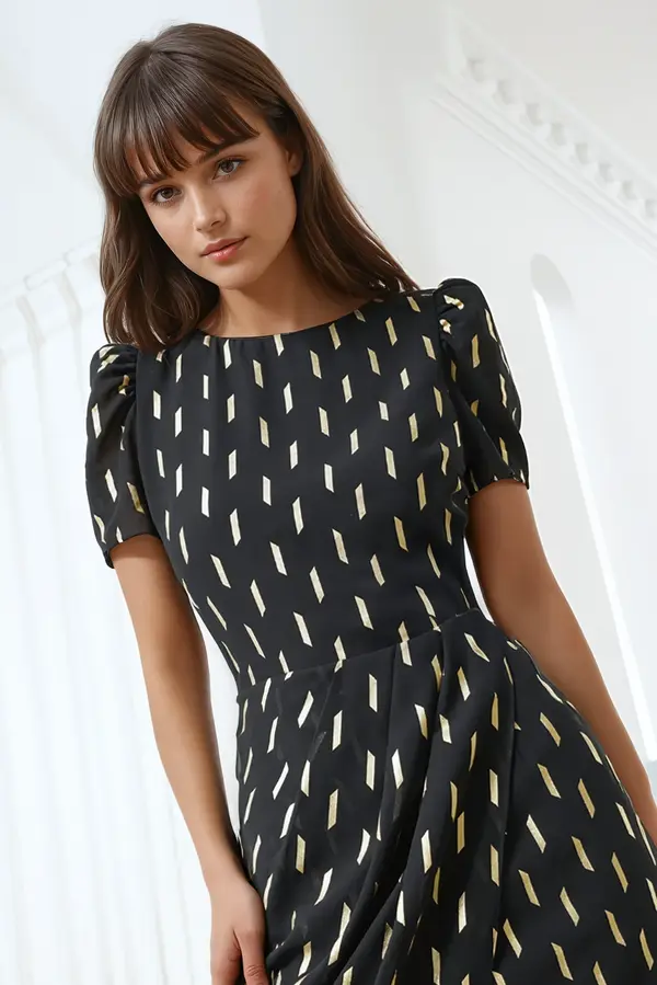 Yumi Kim Bristol Dash-foil Print Midi Dress
