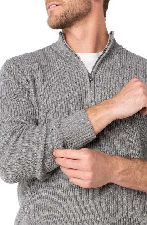 LIVERPOOL Quarter Zip Mock Neck Sweater