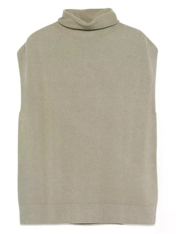 Antonelli Firenze Roll-neck Sleeveless Top