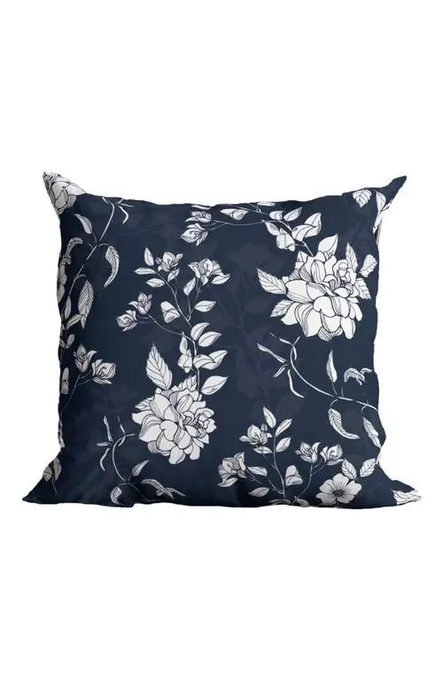WINTERBORNE DECOR Navy Floral Pillow In Pembroke - Blue