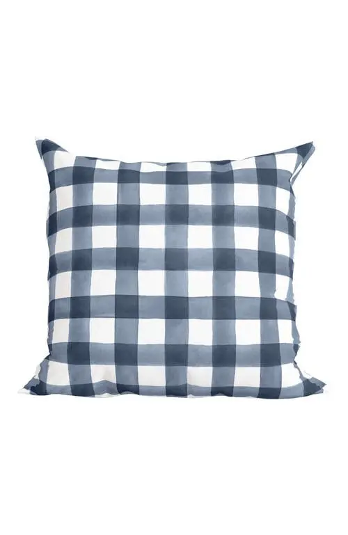WINTERBORNE DECOR Classic Navy Check Pillow - Blue