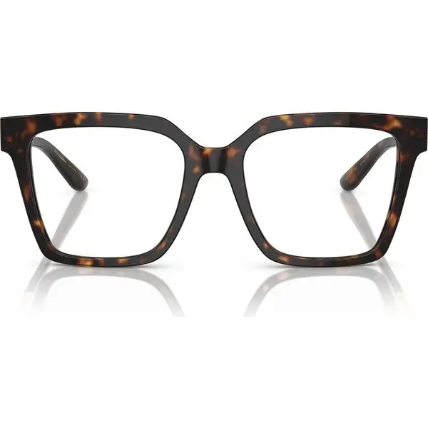 Dolce & Gabbana 51mm Square Optical Glasses - Havana/demo Lens