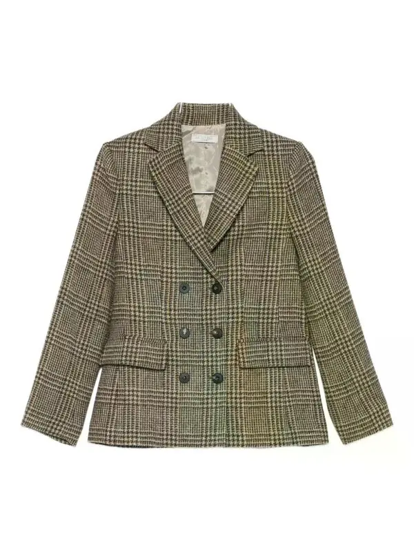Antonelli Firenze Double-breasted Check-print Blazer