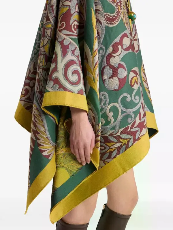Etro Paisley-motif Cape