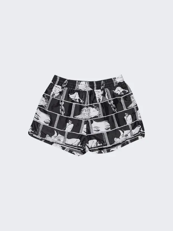 Enfants Riches Déprimés Printed Swim Shorts - Black