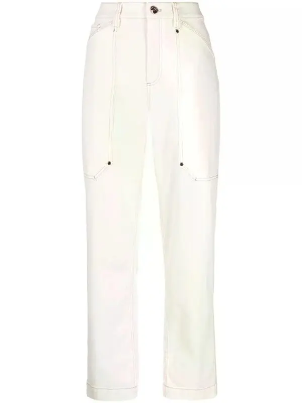 Brunello Cucinelli Contrast-stitching Straight-leg Jeans