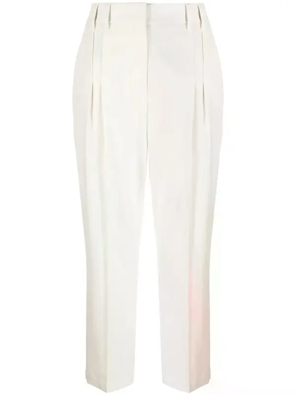 Brunello Cucinelli Cropped Cotton Trousers