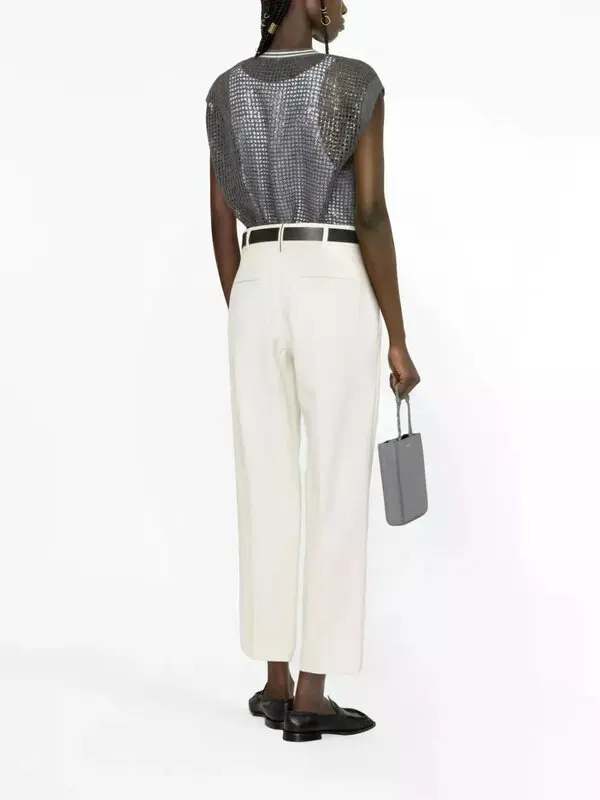 Brunello Cucinelli Cropped Cotton Trousers