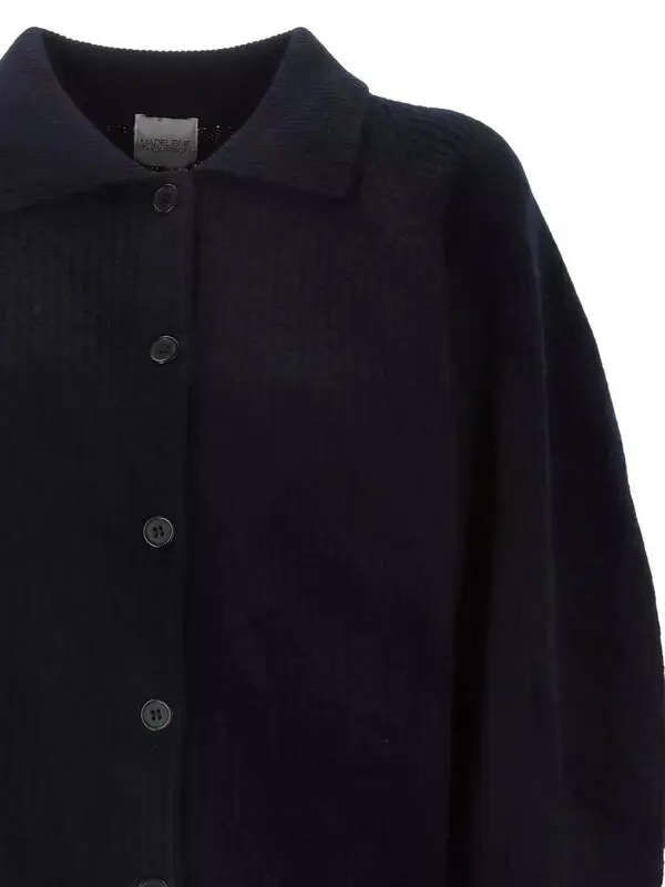 MADELEINE THOMPSON Wool Blend Cardigan - Blue