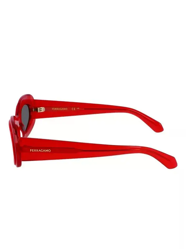 FERRAGAMO Oval Sunglasses