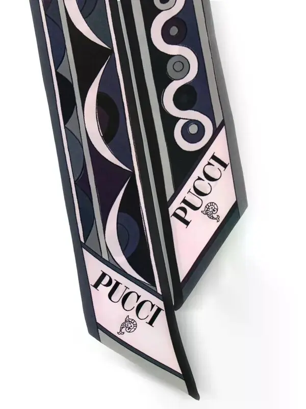 Emilio Pucci Patterned Fantasy Bandeau Scarf - Pink