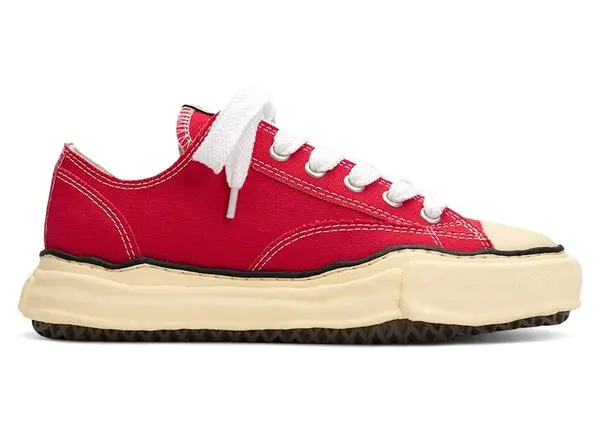 Mihara Yasuhiro Peterson Og Vintage Sole Canvas Low - Red